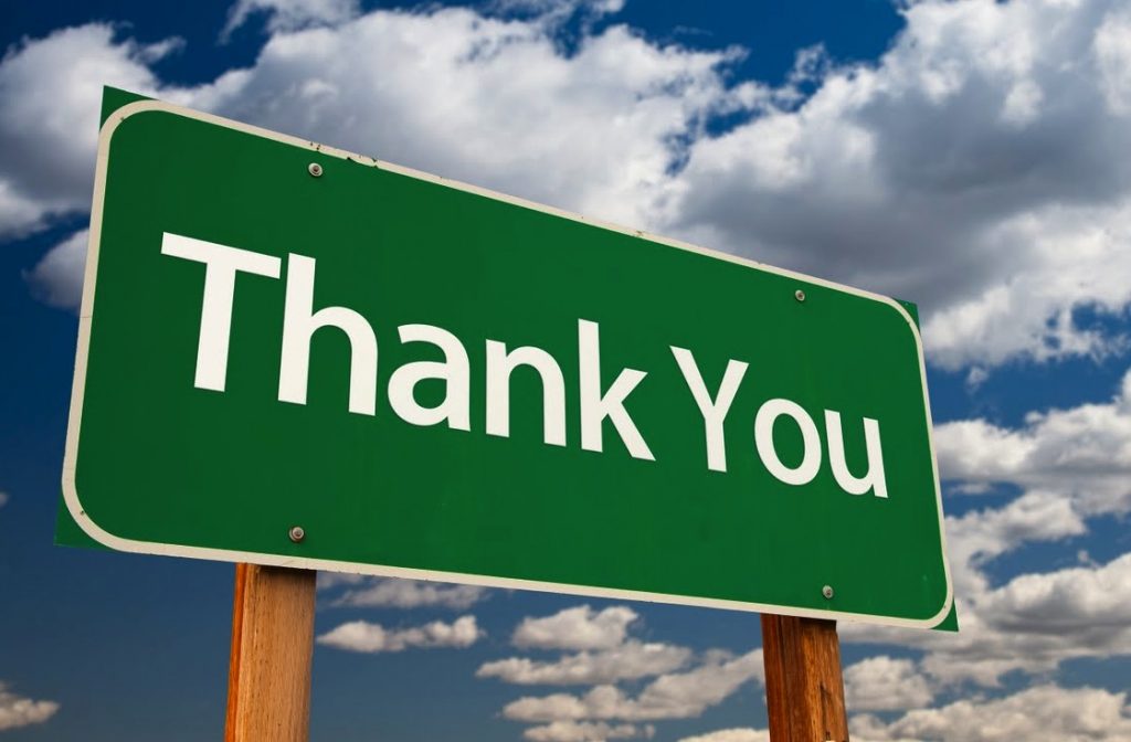 thank-you-road-sign | Gary Poole Law Office